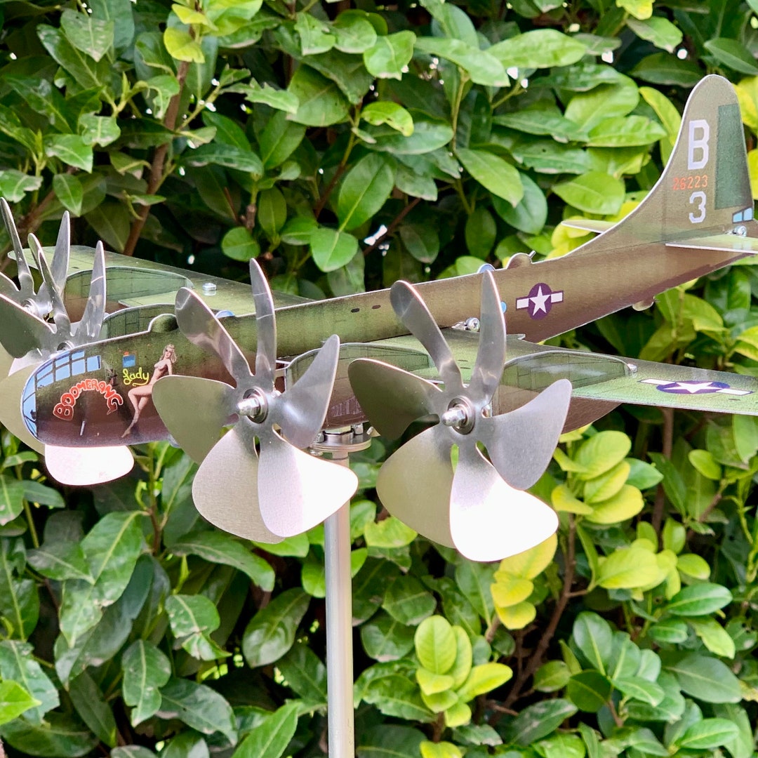 Wind Spinner Aircraft Model B-29 Superfortress in Stainless Steel. - Etsy