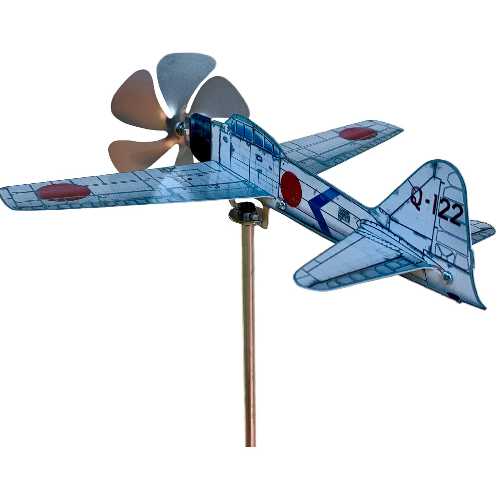 Airplane Wind Spinner Aircraft Pinwheel Garden Decor | Etsy