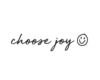 Choose Joy Smiley - Etsy