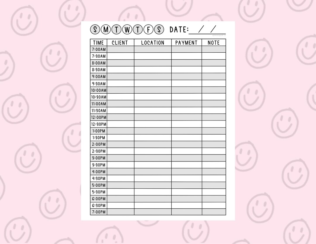Printable Therapist Daily Planner - Etsy