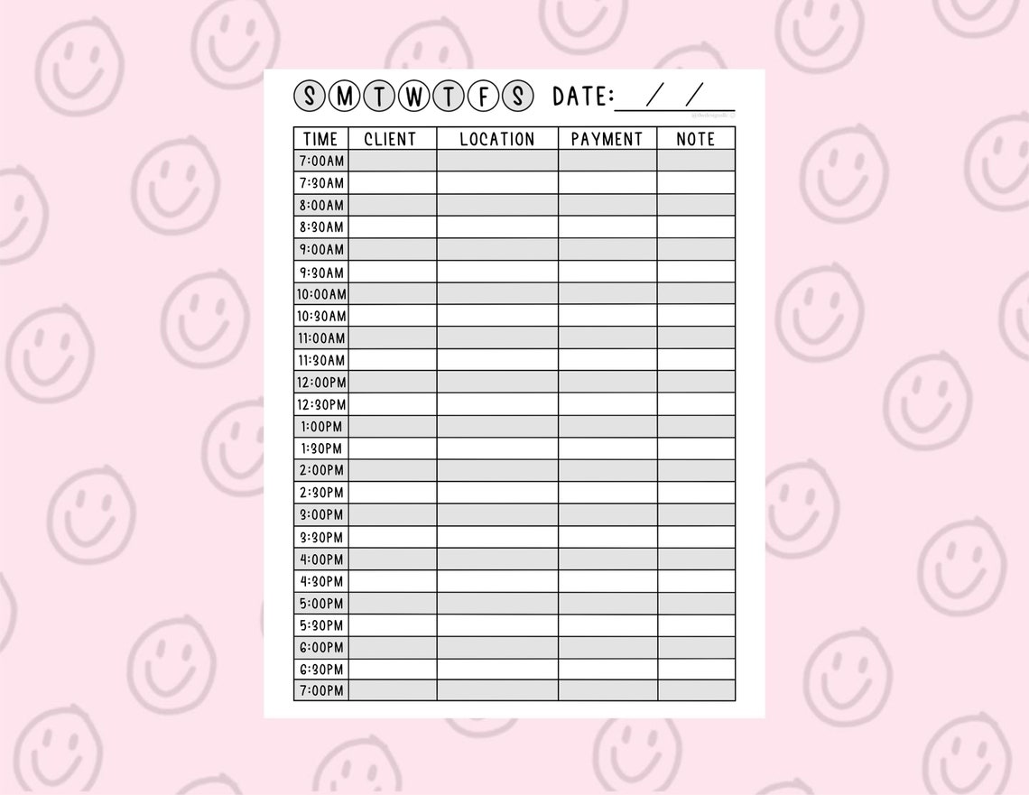 Printable Therapist Daily Planner - Etsy