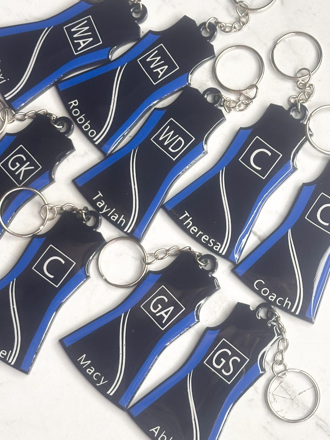 Personliased Netball Dress Keychain - Etsy Australia