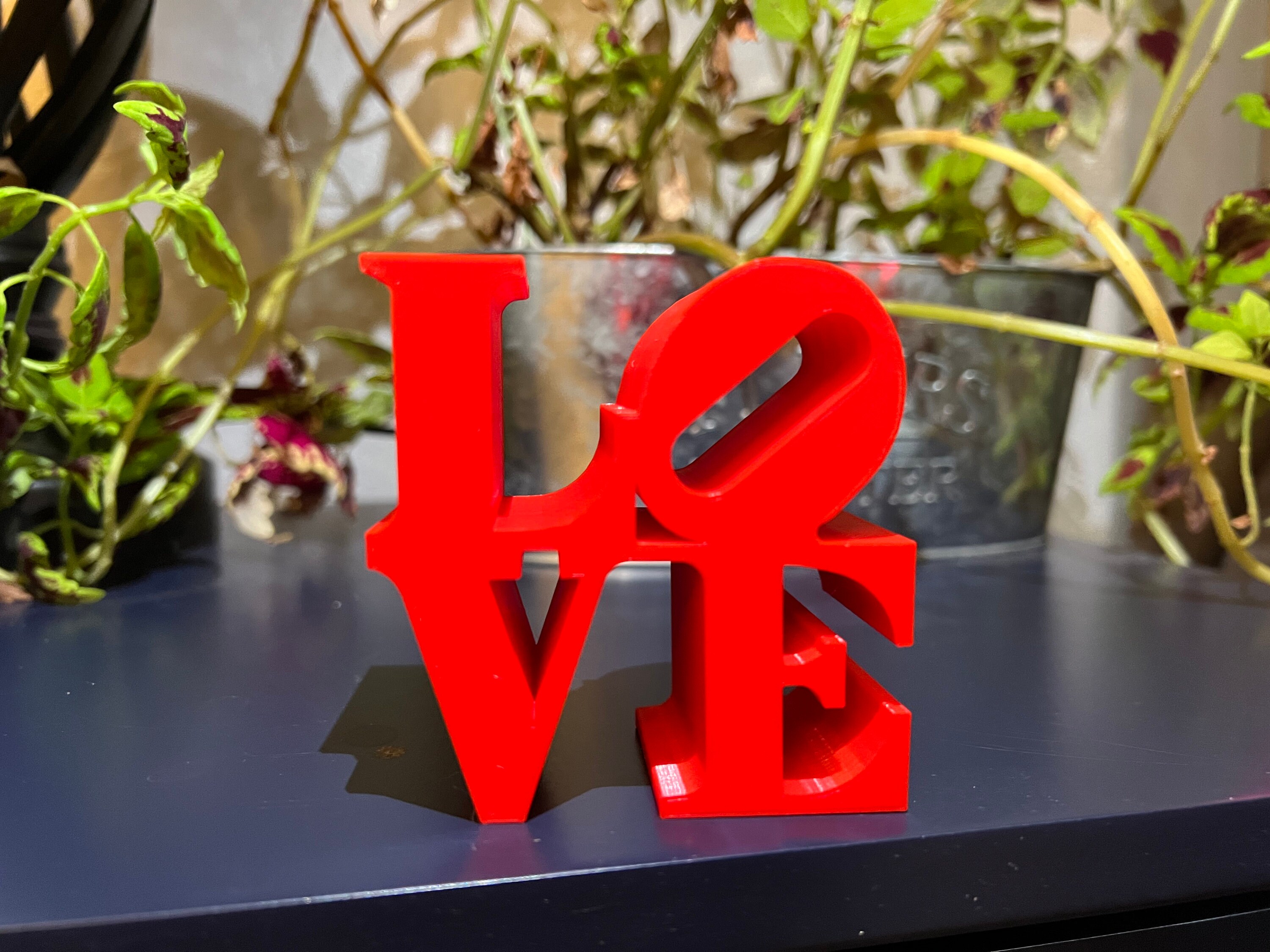 3D Printed Mini Philadelphia Love Sculpture Statue - Etsy