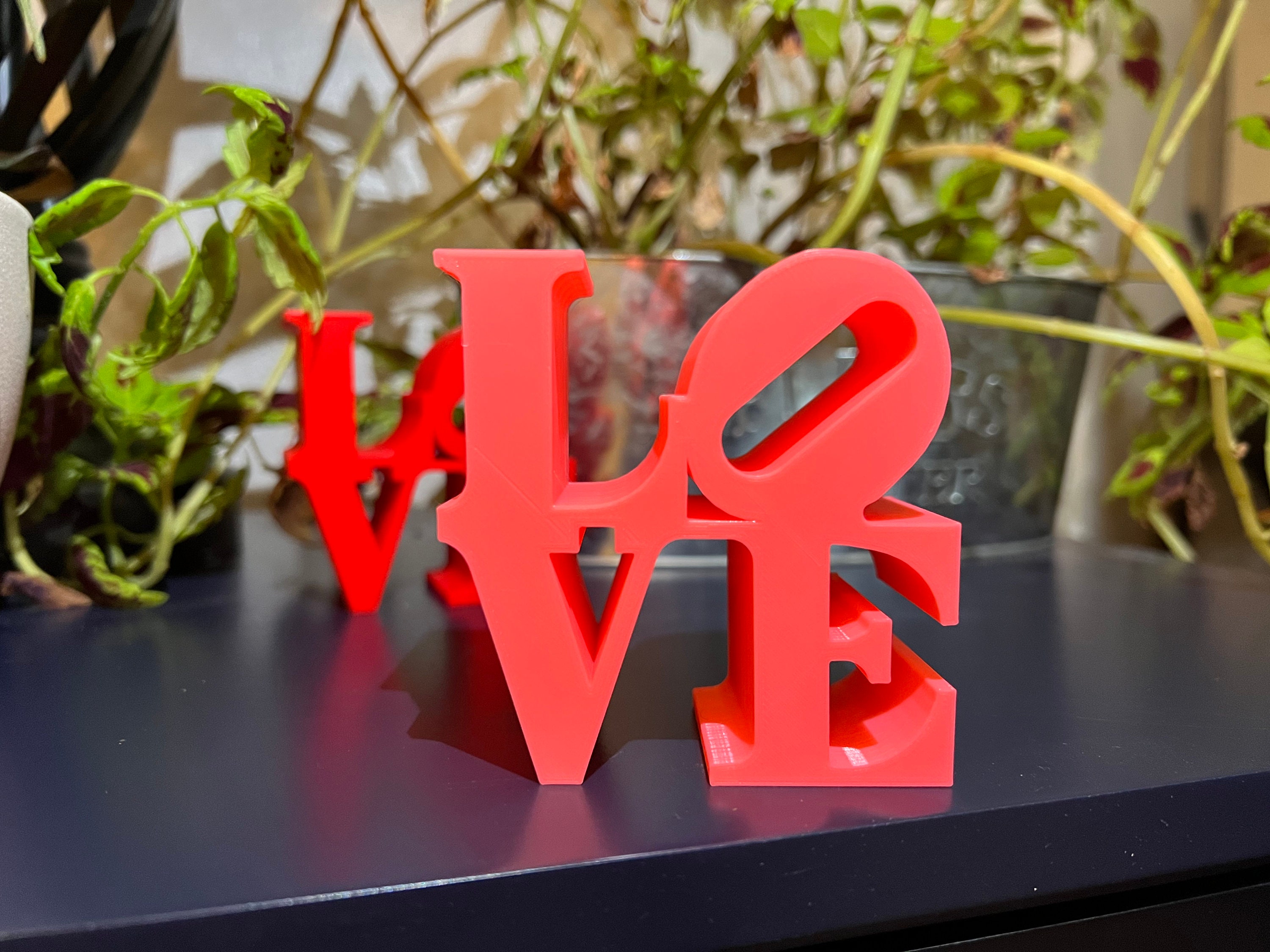 3D Printed Mini Philadelphia Love Sculpture Statue - Etsy