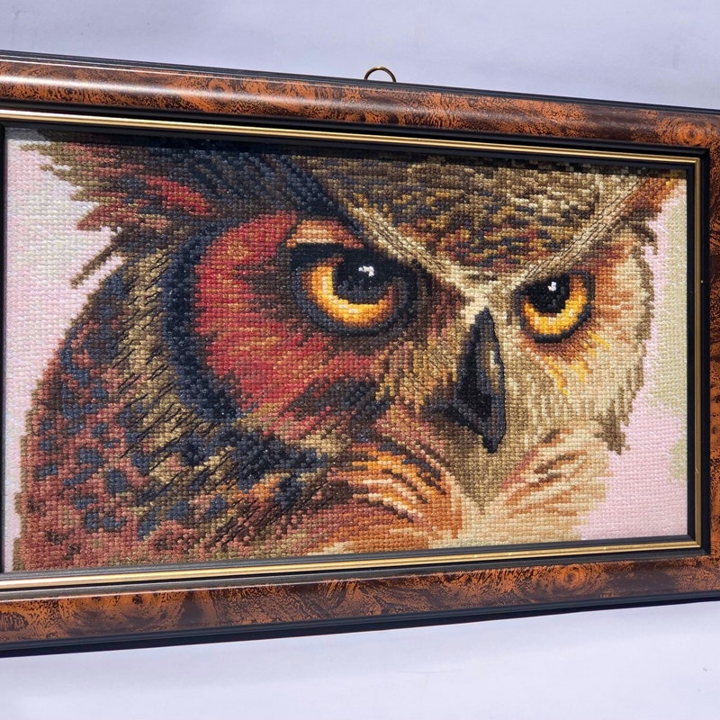 Owl Needlepoint - Etsy