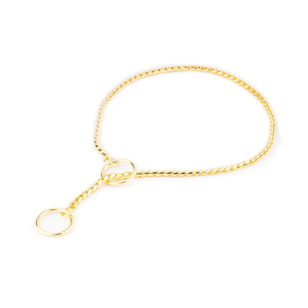 Snake Chain Show Choke Collars 5mm Gold Chain Dog Collar Snake Chain ...