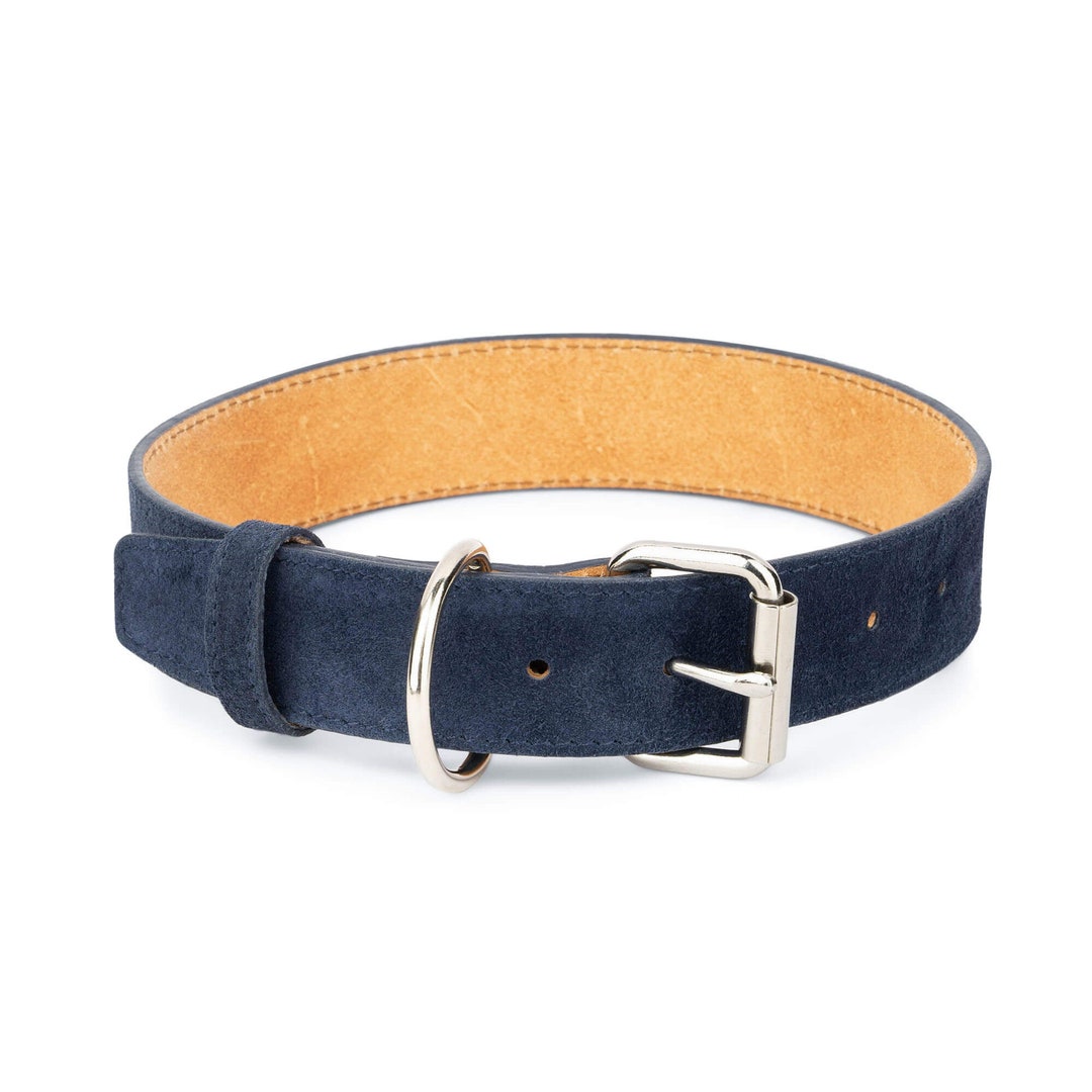 Light Blue Dog Collar - Suede Dog Collar - Blue Dog Collar - Dog Collar ...