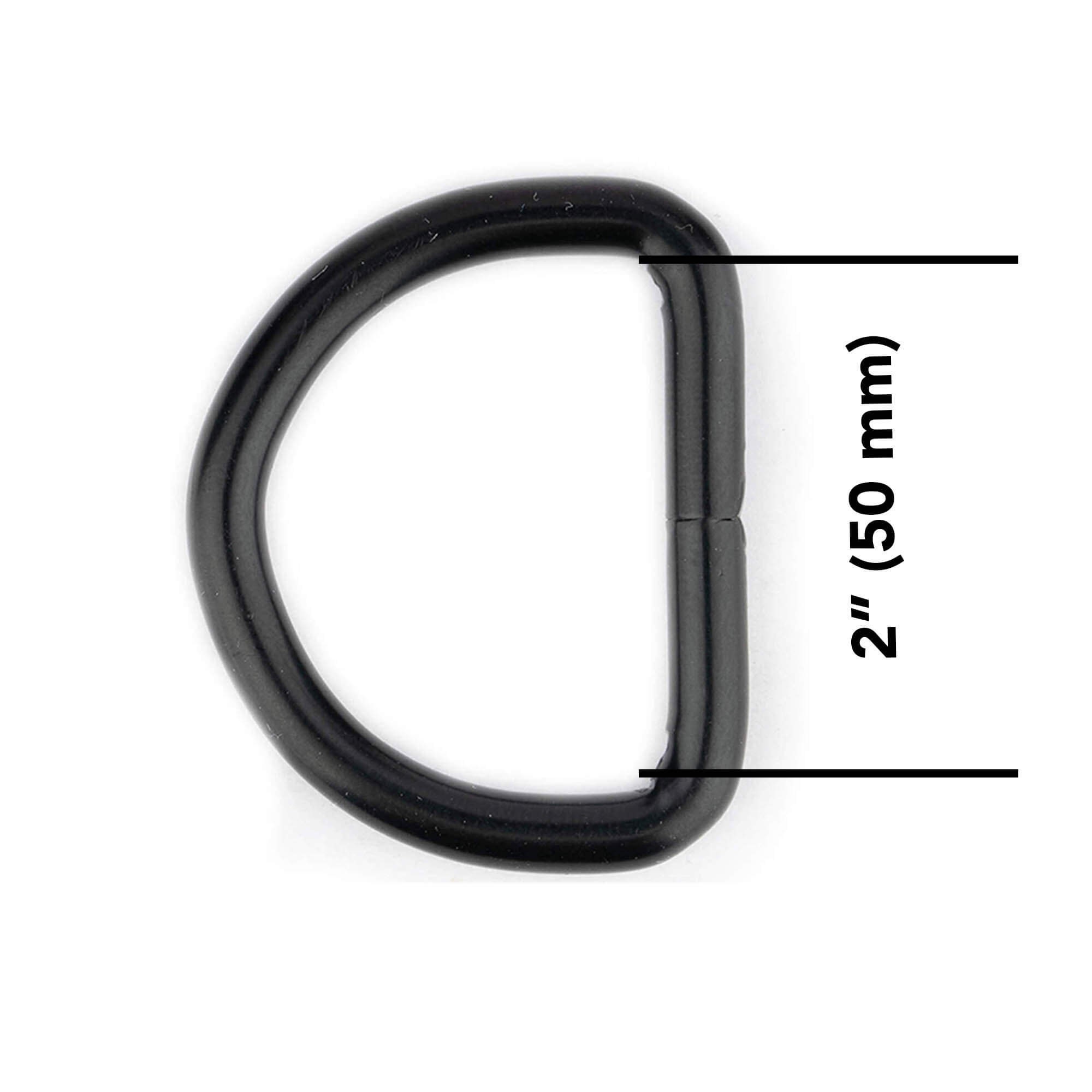 D Ring for Dog Collars Hardware Steel Metal Black Matte Welded - Etsy