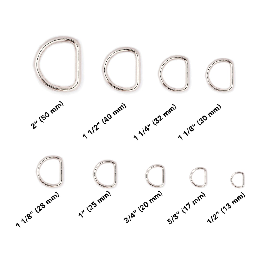 D Ring for Dog Collars Hardware Stainless Steel Metal Heavy Duty Welded ...