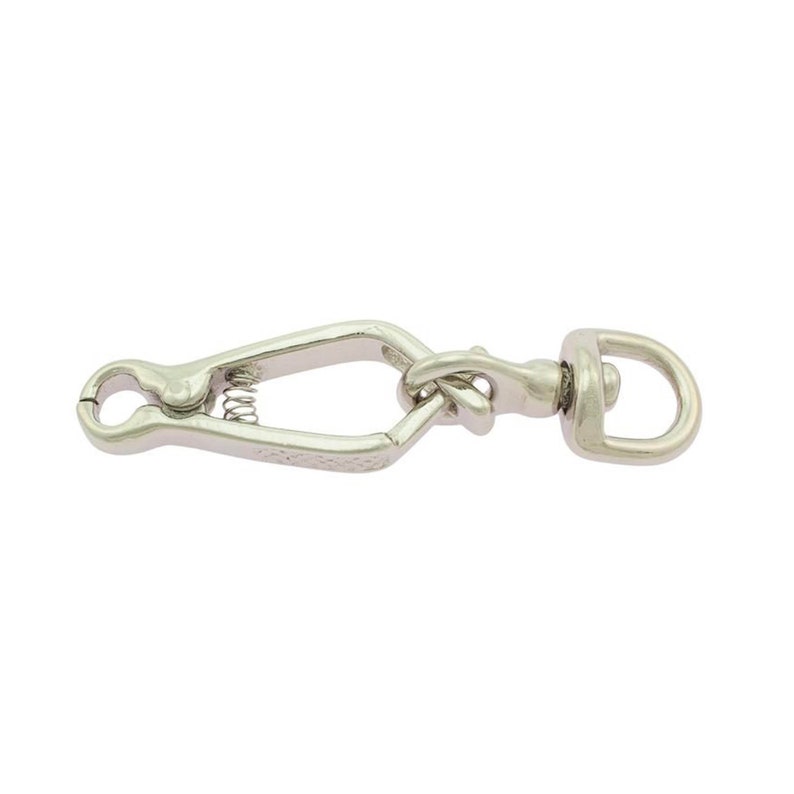 Scissor Snap Hook 100mm Quick Release Malleable Iron Hunting Dog Leash ...