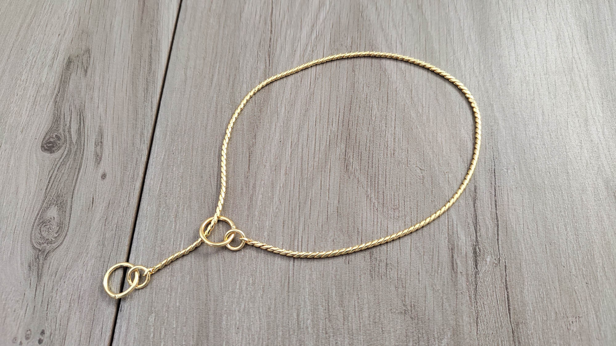 Snake Chain Show Choke Collars - Gold Chain Dog Collar - 2 Mm Snake ...