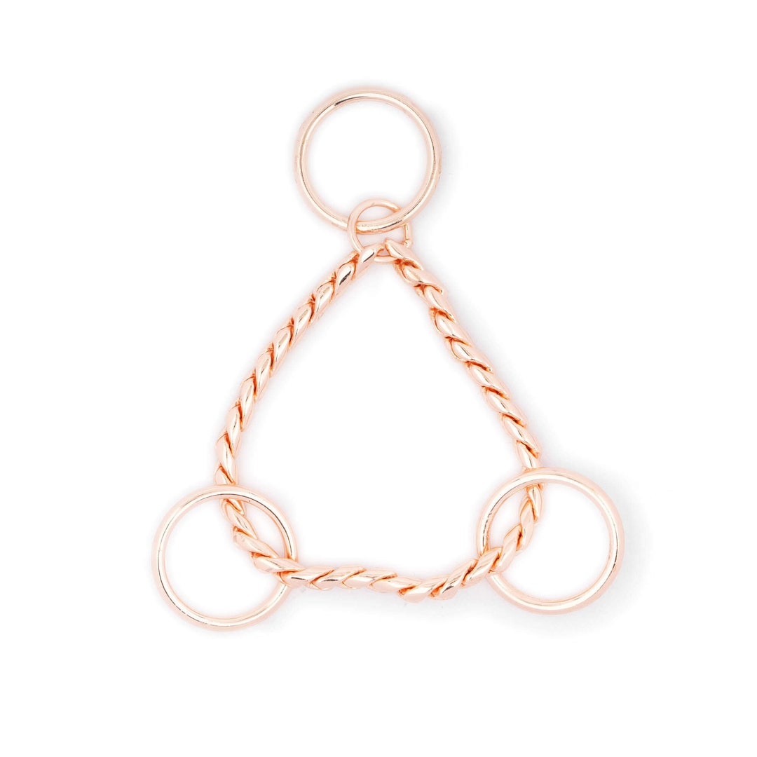 Martingale Snake Chain for Dog Collar - Brass Rose Gold 5mm - Metal Dog ...