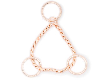 Rose Gold Snake Chain Dog - Etsy