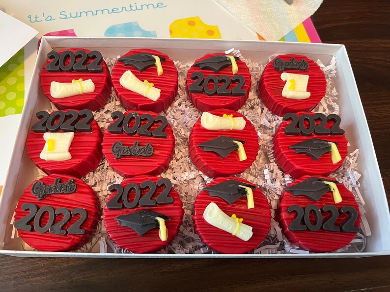 Graduation Chocolate Covered Oreos 48 Count - Etsy