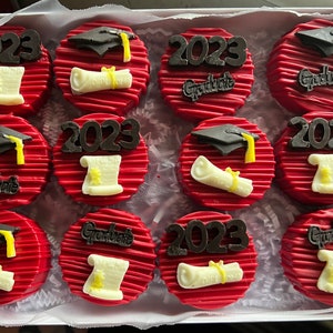 Graduation Chocolate Covered Oreos 48 Count - Etsy