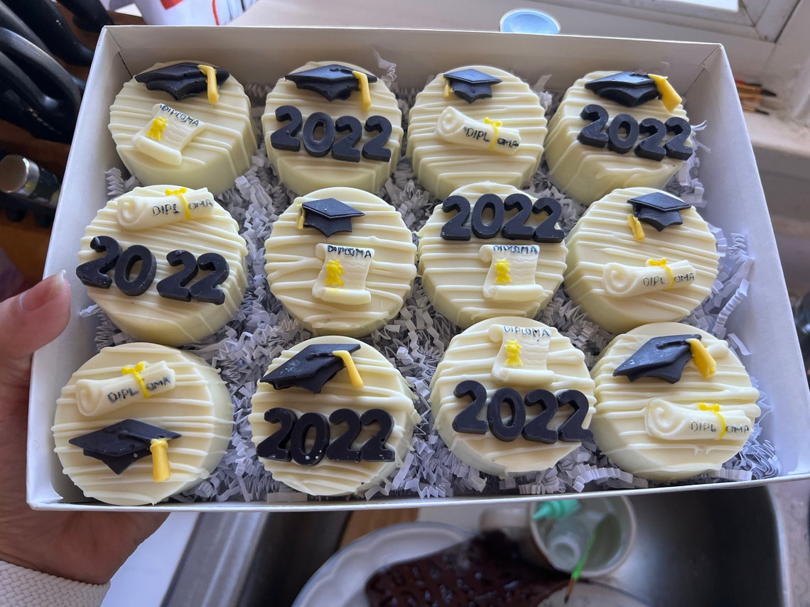 Graduation Chocolate Covered Oreos 48 Count - Etsy