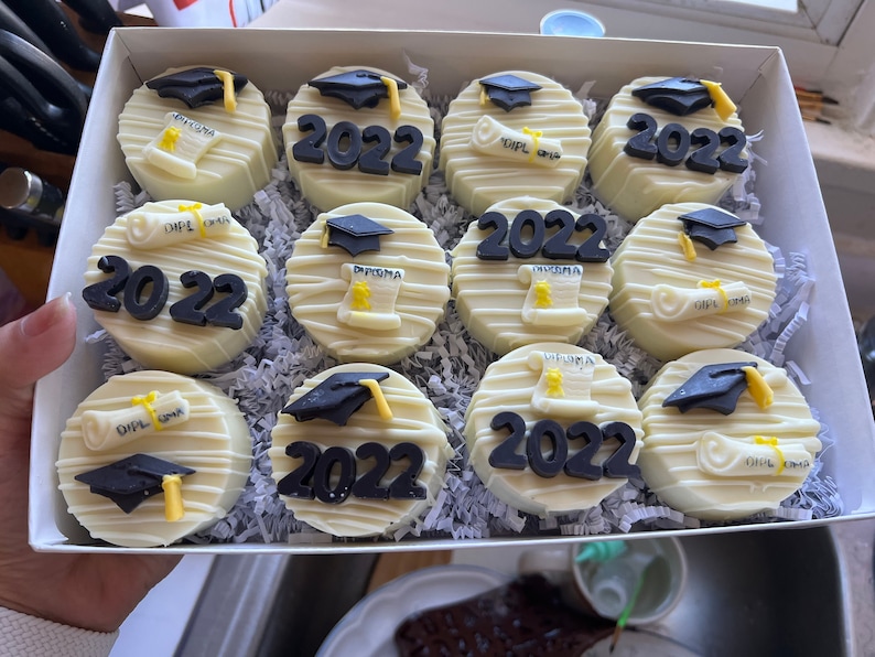 Graduation Chocolate Covered Oreos 48 Count - Etsy