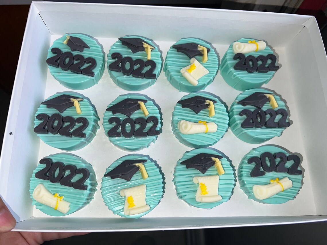 Graduation Chocolate Covered Oreos 48 Count - Etsy