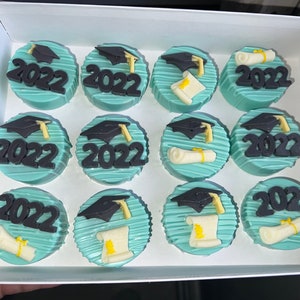Graduation Chocolate Covered Oreos 48 Count - Etsy