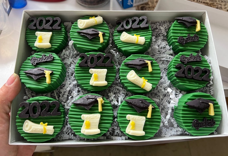 Graduation Chocolate Covered Oreos 24 Count - Etsy