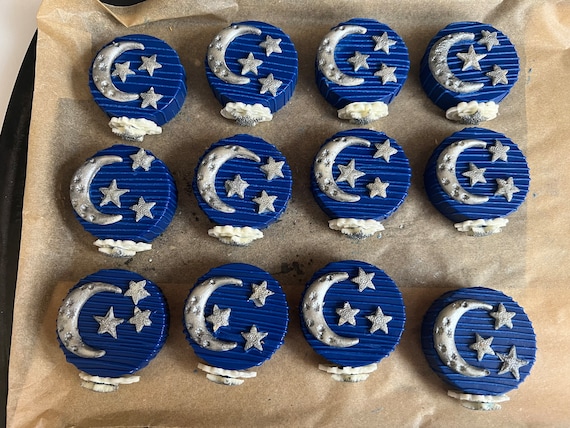 Bloques De Oreo Cubiertos De Chocolate Blanco Para Baby Shower Oreos