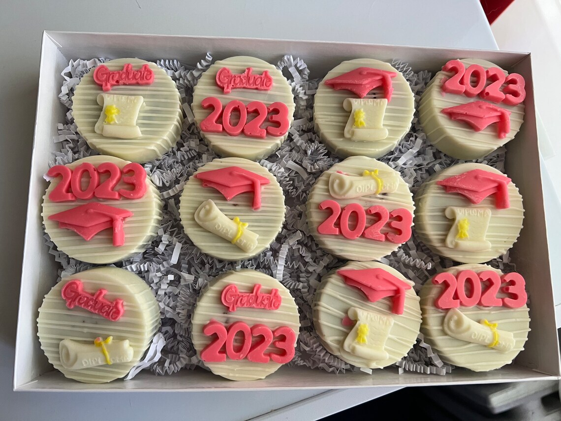 Graduation Chocolate Covered Oreos 48 Count - Etsy
