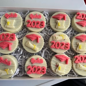 Graduation Chocolate Covered Oreos 48 Count - Etsy