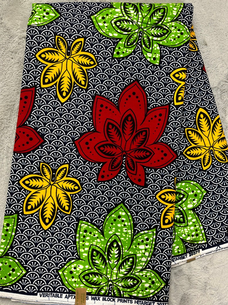 African Fabric Blue Ankara African Print Fabric Ankara Etsy
