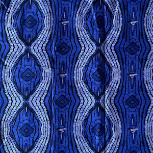 African Print Fabric, Ankara - Blue Fabric - Etsy