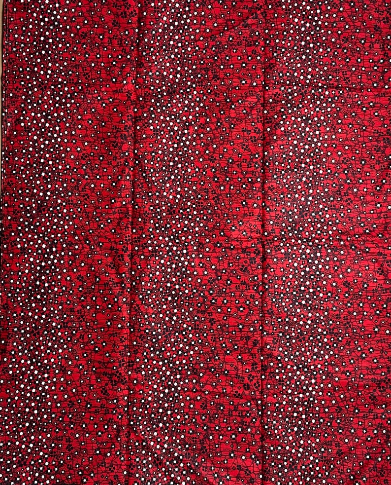 African Print Fabric, Ankara - Red Fabric - Etsy