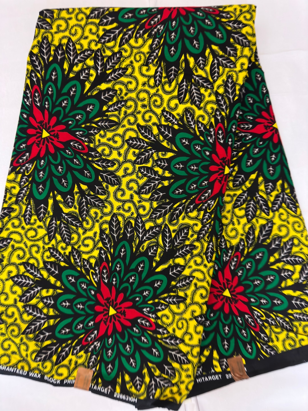 African Fabric - Ankara - Green African Print Fabric - Craft African ...