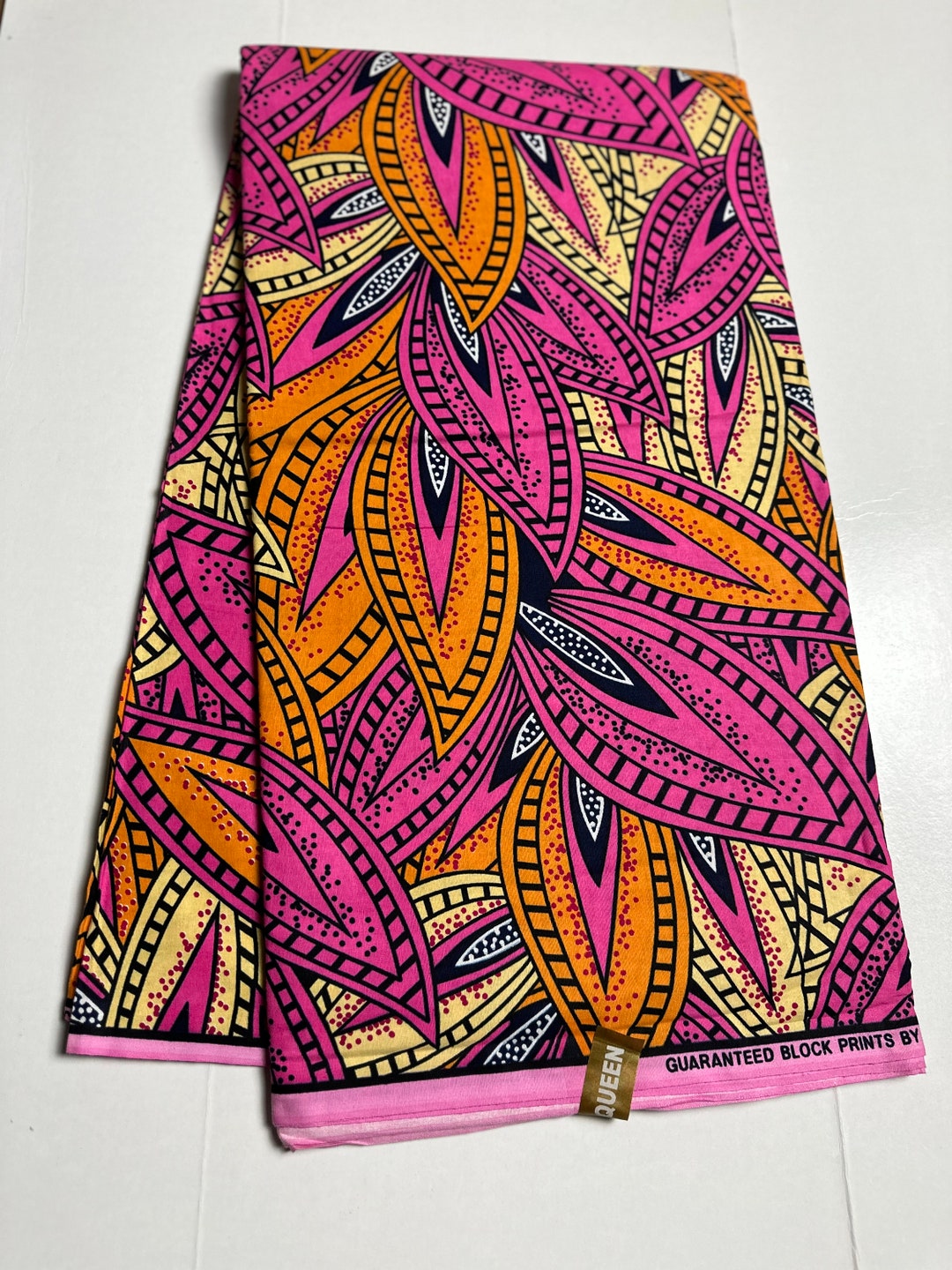 African Print Fabric, Ankara - Pink Fabric - Etsy