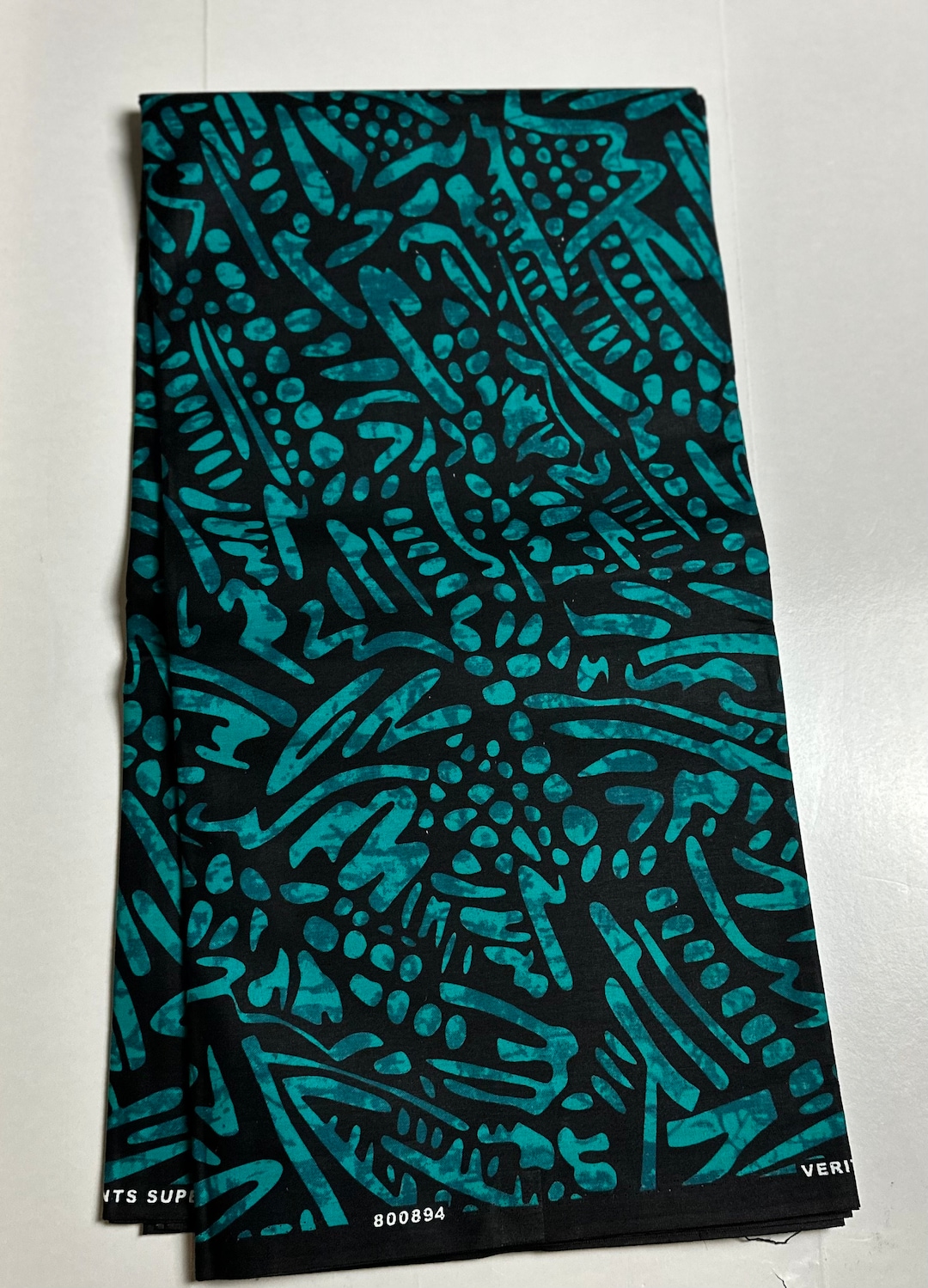 African Print Fabric, Ankara - Teal Fabric - Etsy