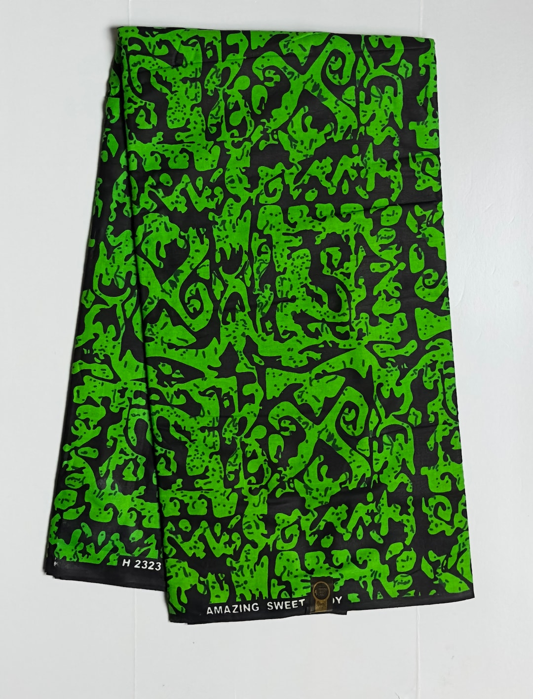African Print Fabric, Ankara - Green Fabric - Etsy