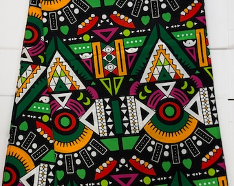 African Fabric Ankara Orange African Print Fabric Craft African Fabric ...