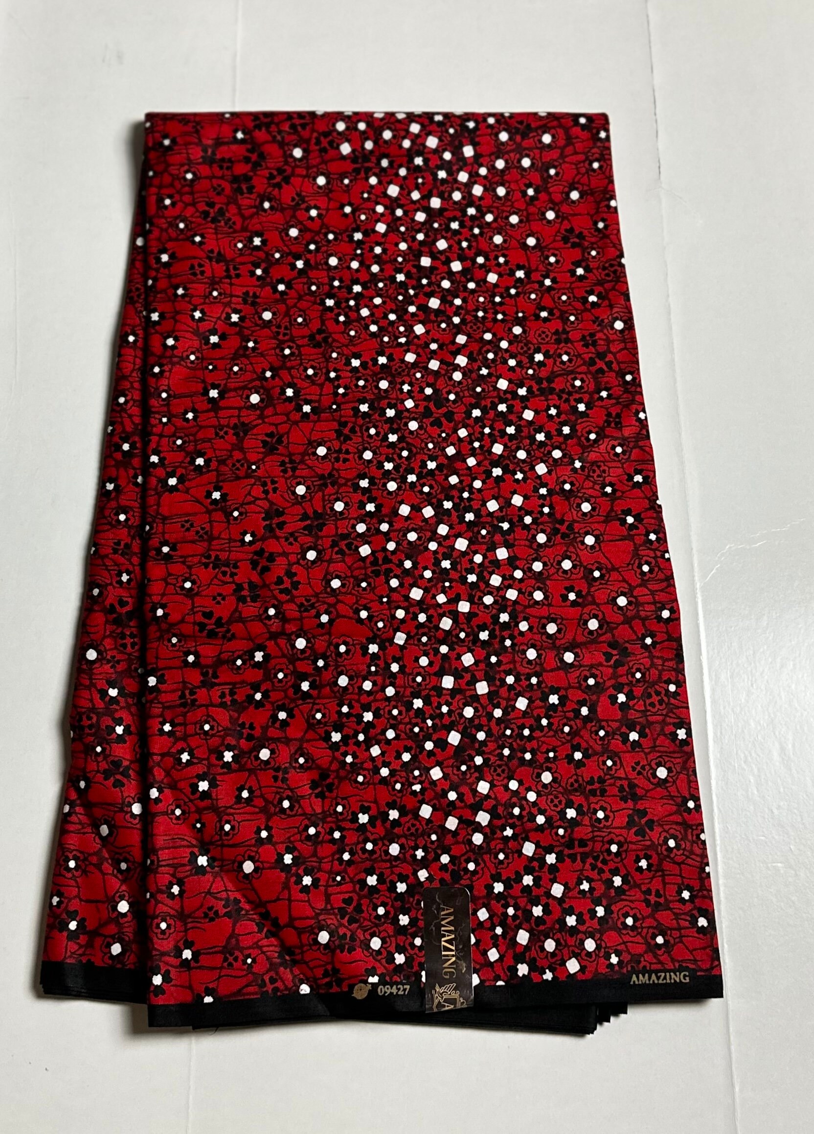 African Print Fabric, Ankara - Red Fabric - Etsy