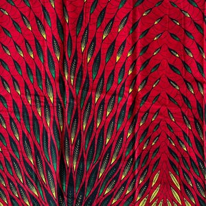 African Print Fabric, Ankara - Red Fabric - Etsy