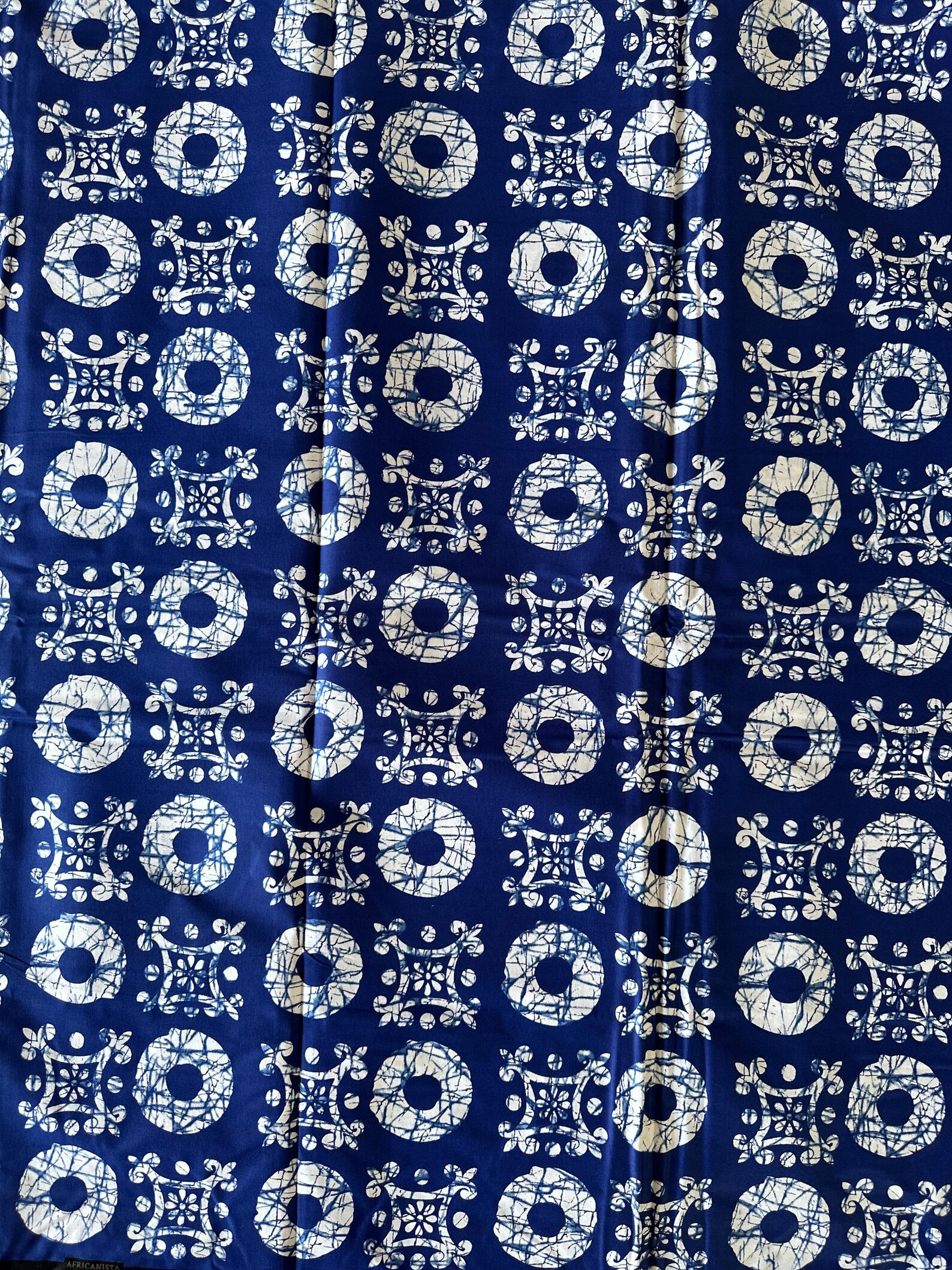 African Print Fabric, Ankara Blue Fabric - Etsy