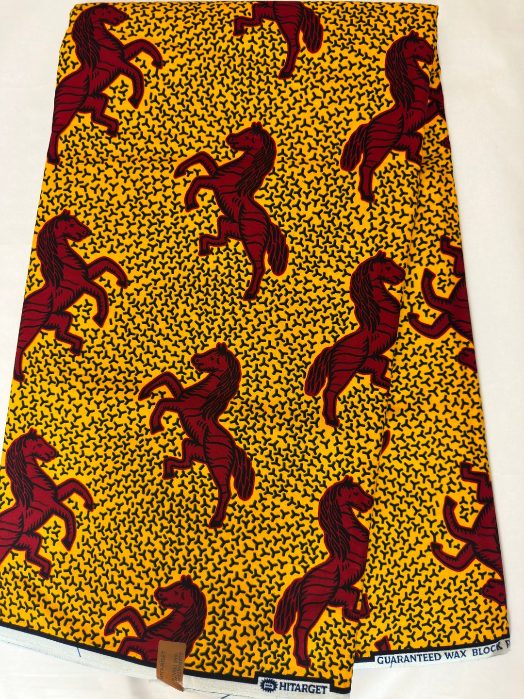African Fabric - Ankara - Red African Print Fabric - Craft African ...