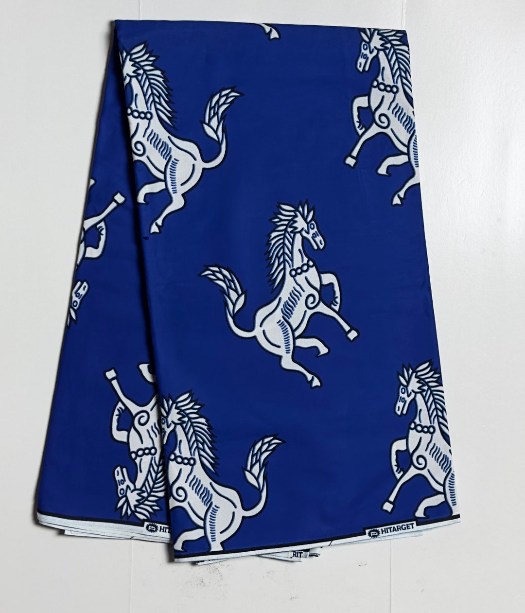 African Print Fabric, Ankara - Blue, White Fabric - Etsy