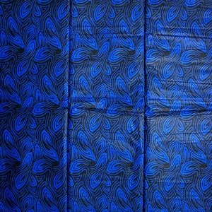 African Print Fabric, Ankara Blue Fabric - Etsy