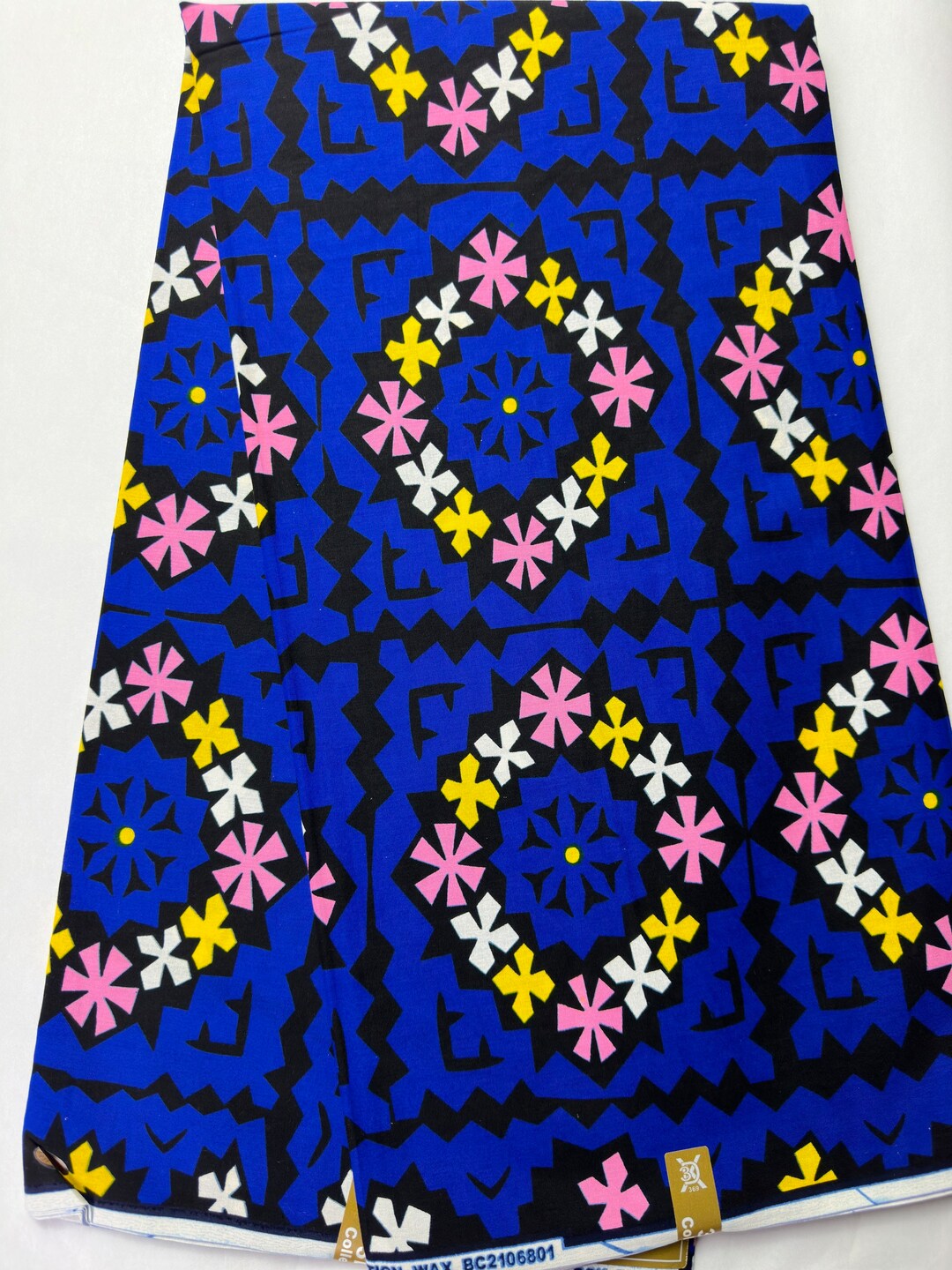 African Fabric - Ankara - Blue African Print Fabric - Craft African ...