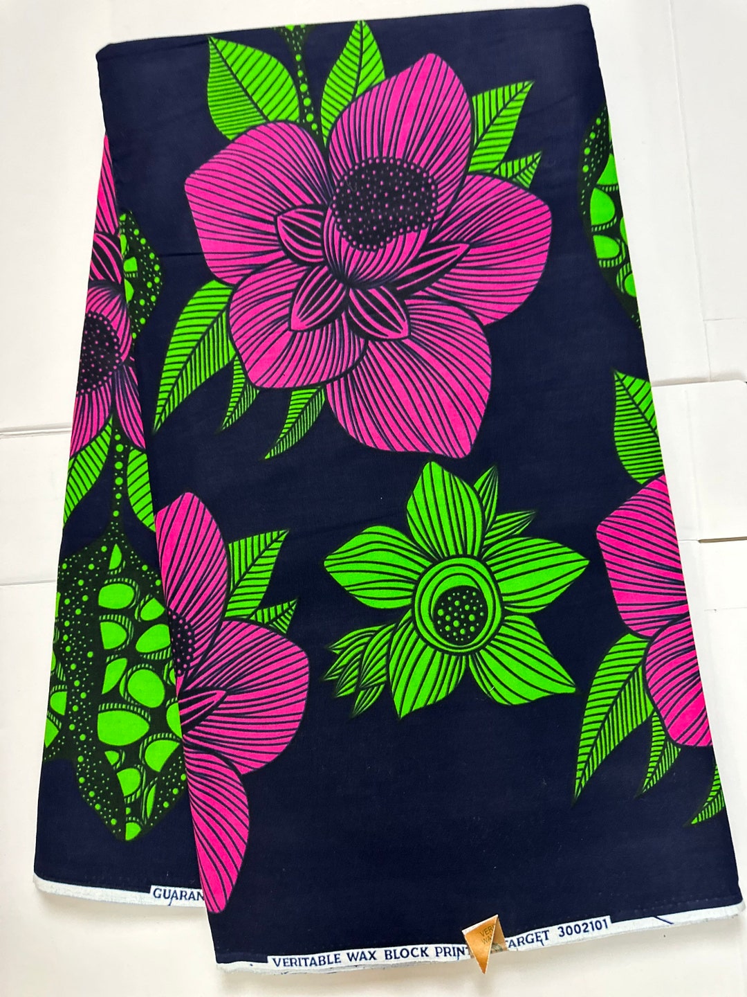 African Fabric - Ankara - Blue African Clothing - Craft Fabric - Ankara ...