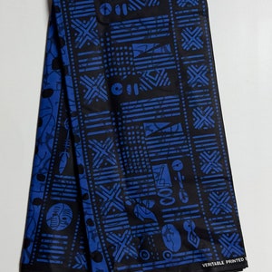 African Print Fabric, Ankara - Blue Fabric - Etsy