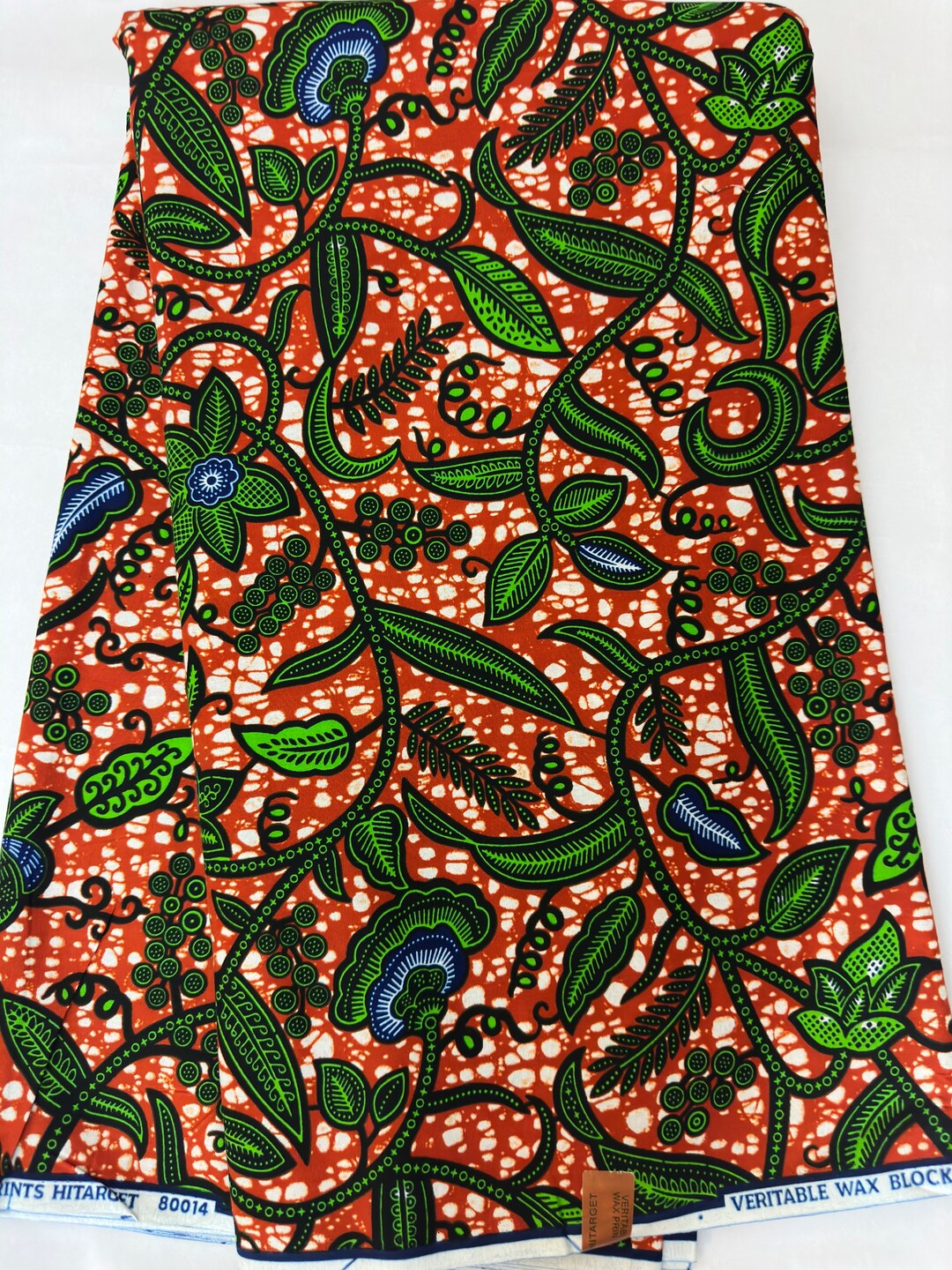 African Fabric Ankara Green African Print Fabric Craft African Fabric ...