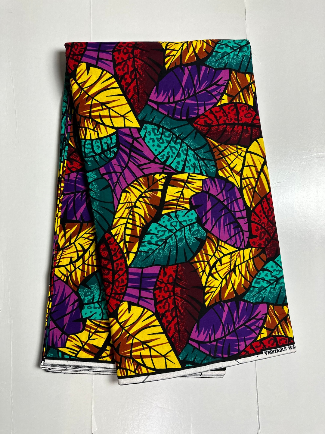 African Print Fabric, Ankara - Yellow, Purple, Red Fabric - Etsy