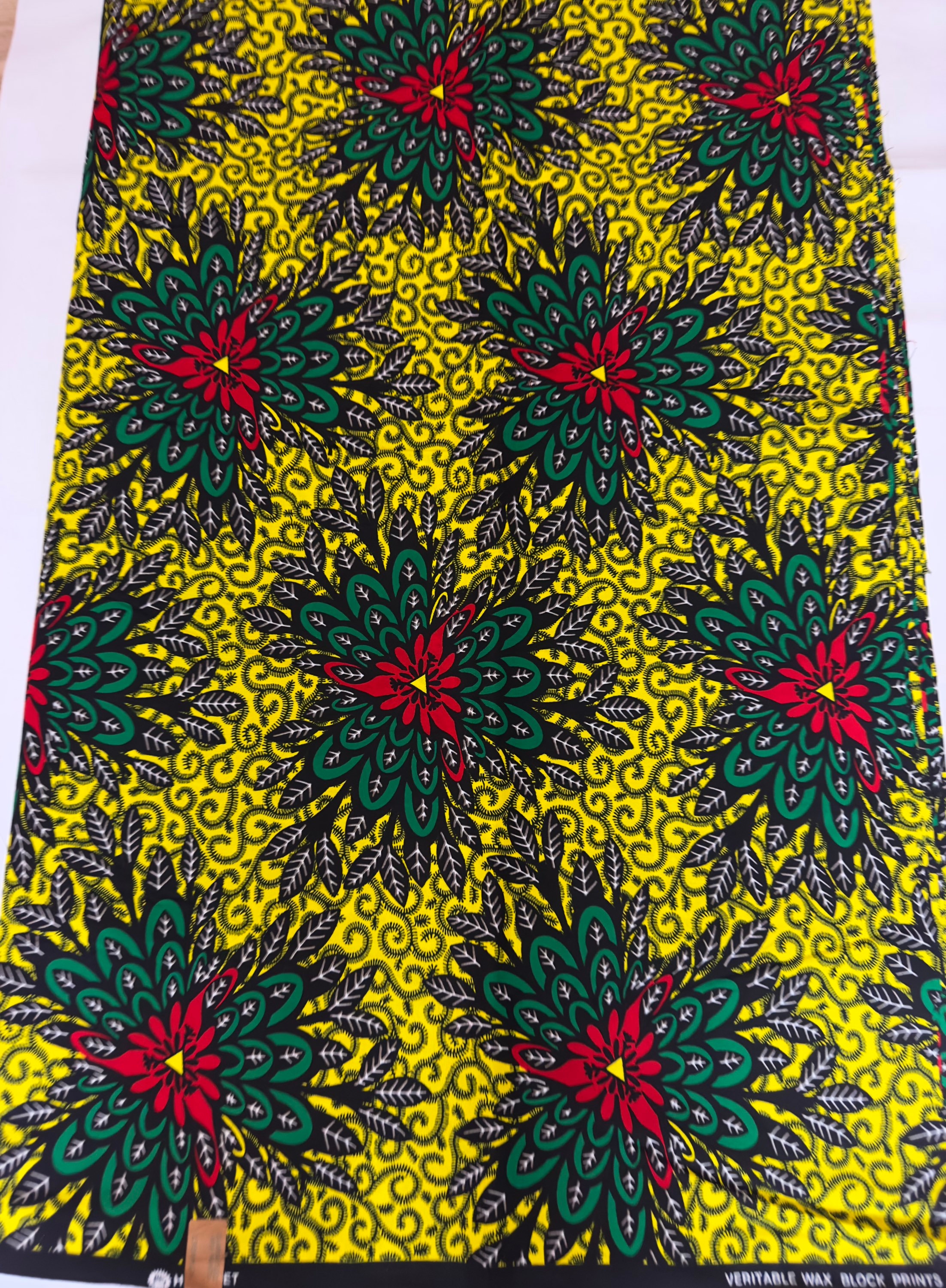 African Fabric Ankara Green African Print Fabric Craft - Etsy