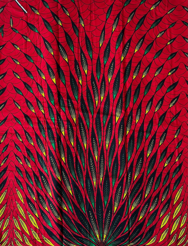 African Print Fabric, Ankara - Red Fabric - Etsy
