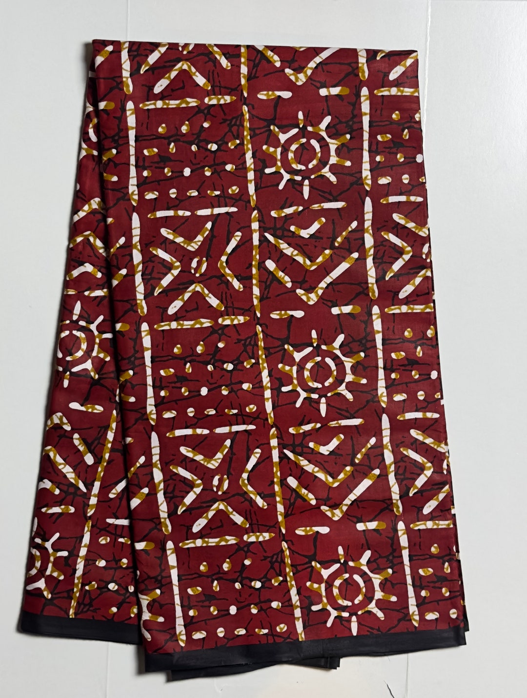 African Print Fabric, Red,, White Ankara Fabric - Etsy