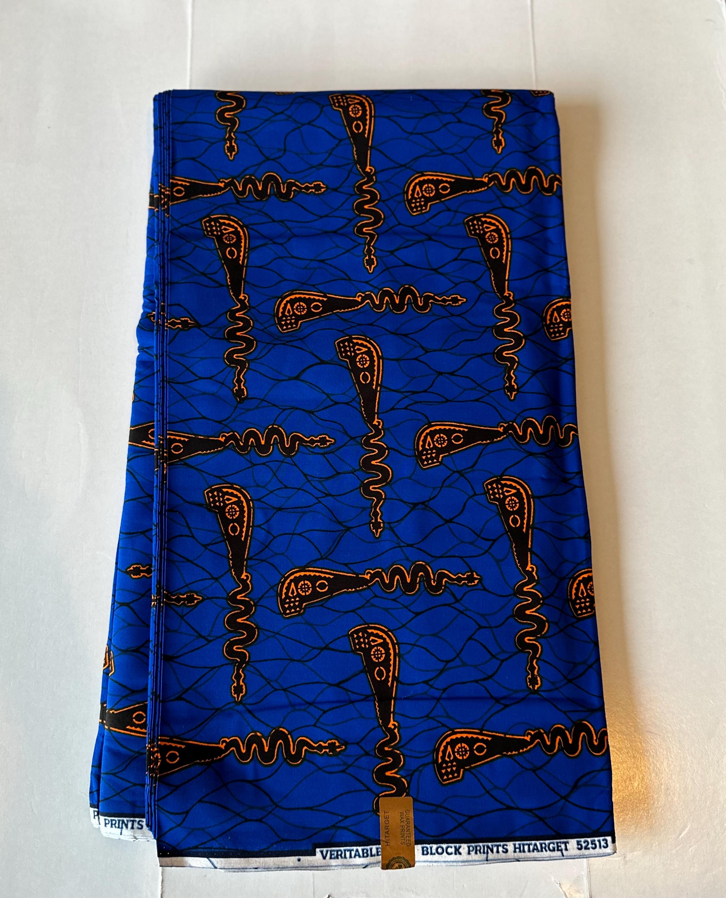 African Print Fabric, Ankara - Blue Fabric - Etsy